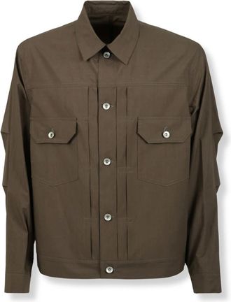 sacai Homme, Vestes, Gris, Taille: M Cotton Typewriter Jacket