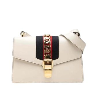 Gucci Pre-owned Sherry Line Umh&auml;ngetasche - - Pre-owned - Damen - Wei&szlig; - ONE SIZE
