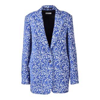Dries Van Noten Samtjacke mit Knopfverschluss - - Jackets - Damen - Blau - XL