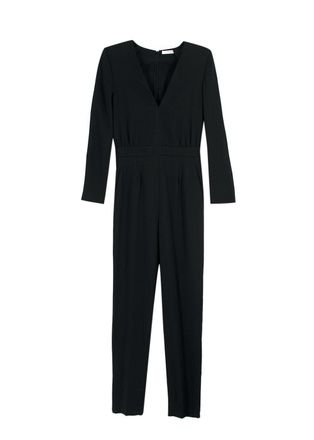 Givenchy Black Longsleeve Tailored Jumpsuit Size XS