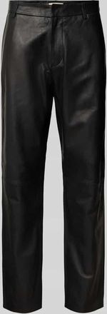 Selected Wide Leg Hose aus echtem Lammleder Modell CHANCE