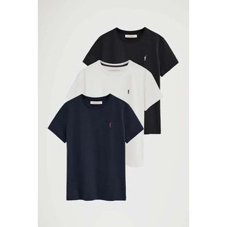 Polo Club PACK 3 - RIGBY GO TSHIRT SS W VO B-N-W