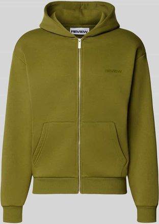 Review Relaxed Fit Sweatjacke aus Baumwoll-Mix mit Kapuze