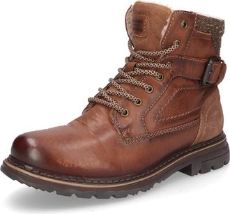 Dockers by Gerli Herren Klassische Stiefeletten, Männer Stiefeletten,Wechselfußbett,warm gefüttert,halbstiefel,Kurzstiefel,tan,41 EU