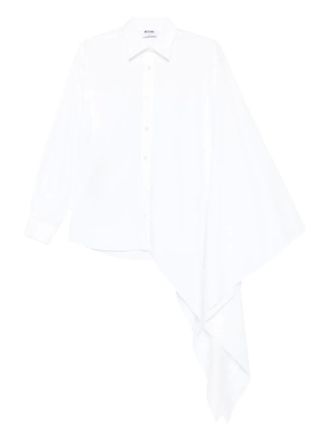 Moschino chemise &agrave; design asym&eacute;trique - Blanc