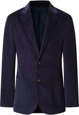 Façonnable Blazer col tailleur en coton mélangé