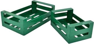 Bazar Deluxe Cagette en métal coloré (Lot de 2)