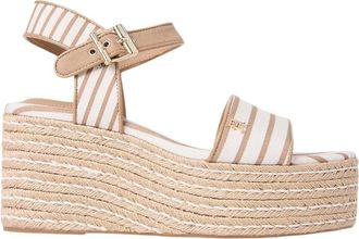 Tommy Hilfiger Femme, Chaussures, Beige, Taille: 37 EU Sandale compens&eacute;e