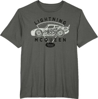 Pixar Disney and Pixars Cars Lightning McQueen Profile Rust-Eze T-Shirt