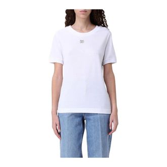 Dolce & Gabbana Femme, Tops, Blanc, Taille: 36 FR T-shirt Blanc Femme Style &Eacute;l&eacute;gant