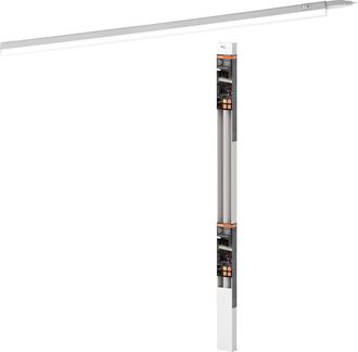 Osram Switch Batten Schlanke LED-Lichtleiste mit eingebautem Schalter 900 mm 10W 3000K in Wei&szlig;, zu nahtlosen Lichtb&auml;ndern verbindbar, IP20-Schutz, f&uuml;r Unter