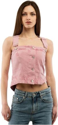 Moschino Femme, Tops, Rose, Taille: 40 FR Hauts sans manches