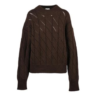 Alysi Rundhals-Pullover - - Knitwear - Damen - Braun - S