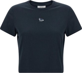 Maison Kitsun&eacute; Femme, Tops, Bleu, Taille: 40 FR T-Chemises