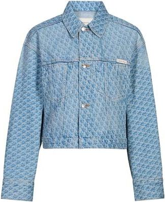 Calvin Klein Veste en jean &agrave; col classique en coton