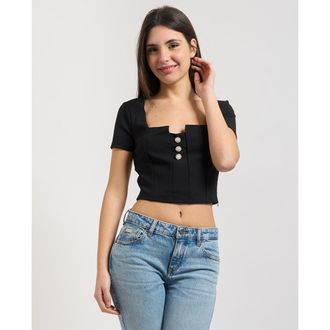 Guess Top pour femme &agrave; encolure carr&eacute;e