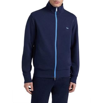 Harmont & Blaine Homme, Sweatshirts et sweats &agrave; capuche, Bleu, Taille: M Cotton Zip-Up SweaT-shirt