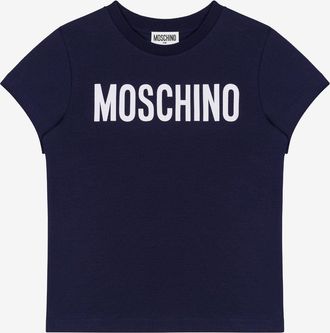 Moschino T-shirt en jersey Lettering Logo - Bleu