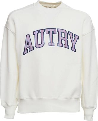 Autry Femme, Sweatshirts et sweats &agrave; capuche, Blanc, Taille: 38 FR SweaT-shirts