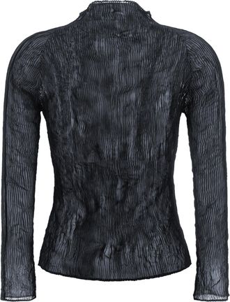 Issey Miyake Chiffon Twist 1 Sweater - Black