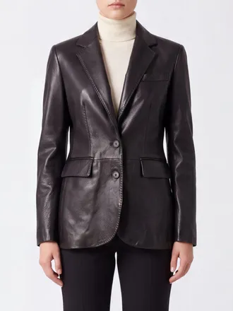 Tagliatore Einreihiger Slim Fit Blazer aus Lammleder