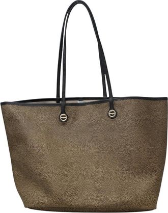 Borbonese Femme, Sacs, Brun, Taille: ONE Size Borsa Shopping Large
