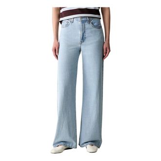 Levi's Ribcage Wide Leg - Femme - Jeans - Bleu - Taille: W30 L30