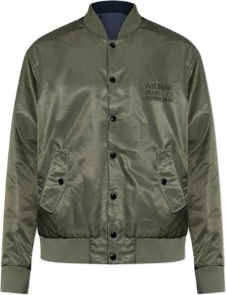 Balmain Homme, Vestes, Vert, Taille: XL Bomber r&eacute;versible