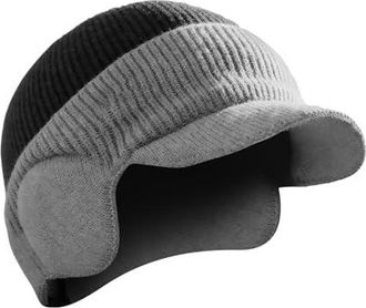 Generico Chapeaux dhiver en tricot chaud pour homme, chapeau thermique dext&eacute;rieur | pour camping, p&ecirc;che, ski, moto, randonn&eacute;e, &eacute;quitation, pique-nique, course 