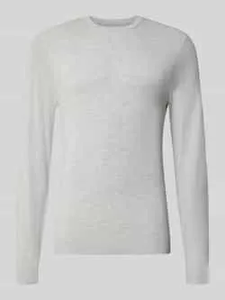 Mc Neal Strickpullover mit geripptem Rundhalsausschnitt