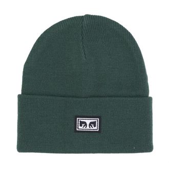 Obey Homme, Accessoires, Vert, Taille: ONE Size Bonnet Beanie Homme en Cèdre Foncé