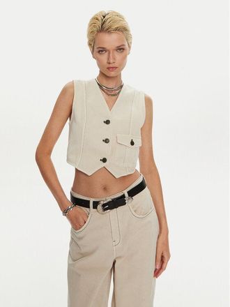 Miss Sixty Weste 6L3WJ4620000 &Eacute;cru Regular Fit