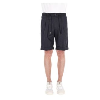 Herno Blaue Bermuda Jogger Superleichte Baumwollshorts - - Shorts - Herren - Blau - M