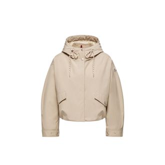 Moncler Moncler Eucalyptus Hooded Short Down Jacket, Women, Beige, Size: 00