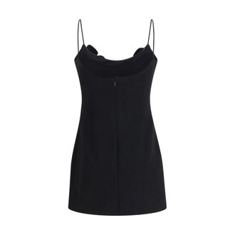Magda Butrym Womens Black Wool Oves Aries Casual Dress