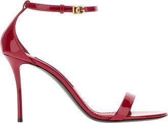 Dolce & Gabbana Femme, Chaussures, Rouge, Taille: 38 1/2 EU Sandales &agrave; talons hauts