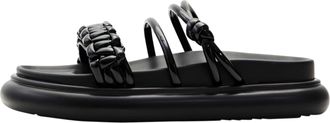 Desigual Damen Shoes_Boat_Tubular Sandal, Black, 39 EU