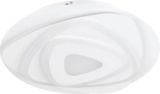 Eglo LED Deckenleuchte Palagiano, runde Deckenlampe, Deckenbeleuchtung aus Kunststoff in Wei&szlig;, Aufbauleuchte f&uuml;r B&uuml;ro, Flur und K&uuml;che, neutralwei&szlig;, &Oslash; 30 cm