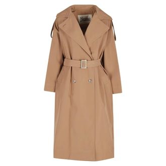Herno Femme, Manteaux, Brun, Taille: 36 FR Long Trench Coat