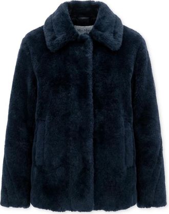 Max Mara Femme, Vestes, Bleu, Taille: 32 FR Fuggito Fur Coat