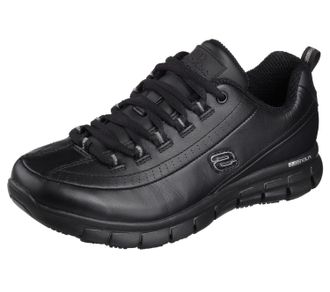 Skechers for Work Womens Sure Track Trickel Slip Resistant Work Shoe, Black, 5 XW US