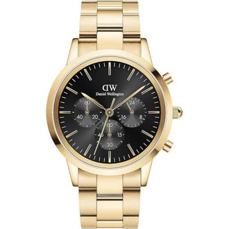 Daniel Wellington Femme, Accessoires, Jaune, Taille: ONE Size Iconic Chronograph St Mawes