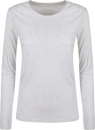 Majestic Filatures Klassisches Langarmshirt - Grau