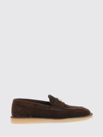 Dolce & Gabbana Mocassins en veau velours avec monogramme DG