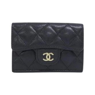 Chanel Pre-owned Timeless Classic Caviar Skin Wallet - - Pre-owned - Damen - Schwarzk - ONE SIZE