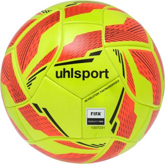 Uhlsport Revolution Thermobonded Fu&szlig;ball Spielball f&uuml;r Erwachsene - Thermisch verklebt mit haltbarem Material - FIFA Quality PRO Zertifiziert, 5, Fluo gelb/Flu