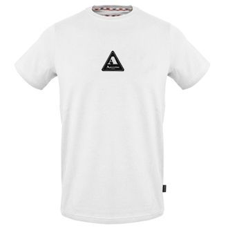 Aquascutum T-Shirt f&uuml;r Herren, Rundhalsausschnitt, Jersey (Wei&szlig;)