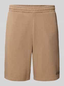 Review Relaxed Fit Sweatshorts mit Label-Stitching