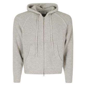 Dunst Kapuzen-Strickjacke - - Knitwear - Herren - Grau - M