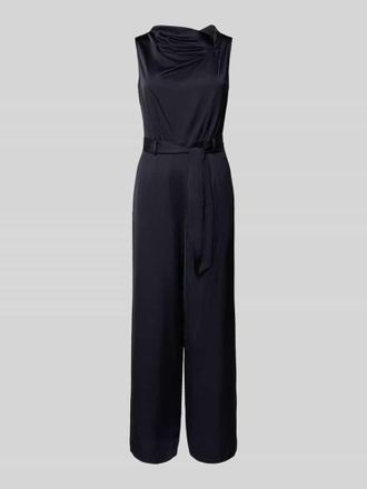Comma Jumpsuit aus Satin im &auml;rmellosen Design